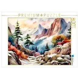 Calvendo Puzzle Winterliche Bergh&auml;nge 1000 Teile Lege-Gr&ouml;&szlig;e 64x48cm Foto-Puzzle f&uuml;r gl&uuml;ckliche Stunden