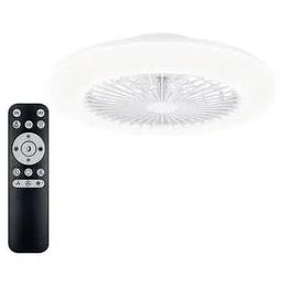 Philips LED Amigo Deckenventilator 20 W, 42 W (&Oslash; x H) 490 mm x 137 mm Wei&szlig; mit Beleuchtung, Dimmbar