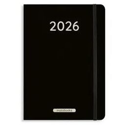 Matabooks &ndash; A5 Kalender Samaya 2026 Farbe: Black (DE/EN)