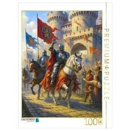 Calvendo Puzzle R&uuml;ckkehr der Helden - Empfang der Ritter 1000 Teile Lege-Gr&ouml;&szlig;e 64x48cm Foto-Puzzle f&uuml;r gl&uuml;ckliche Stunden