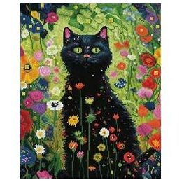 Diamond Painting Katze im Garten
