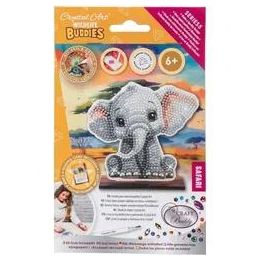 CRAFT Buddy CAFGR-31GEN038 - Crystal Art Wildlife Buddies, Safari, Elephant, Serie 5, Diamond Painting
