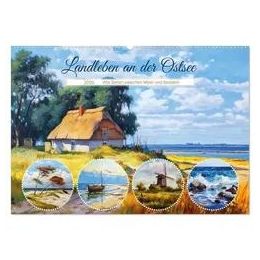 Landleben an der Ostsee - Alte Zeiten zwischen Meer und Bodden (Wandkalender 2026 DIN A2 quer), Calvendo Monatskalender