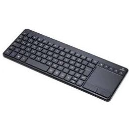 Renkforce MT-1006 Funk Tastatur, Touchpad Deutsch, QWERTZ Schwarz Integriertes Touchpad, Maustasten, Multimediatasten