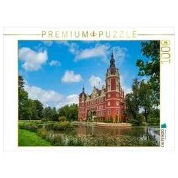 Calvendo Puzzle Ein Blick auf das Schloss F&uuml;rst-P&uuml;ckler in Bad Muskau 1000 Teile Lege-Gr&ouml;&szlig;e 64x48cm Foto-Puzzle f&uuml;r gl&uuml;ckliche Stunden