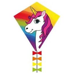 Invento Ecoline 102101 - Ecoline: Eddy Unicorn, 50x45cm+2,5m Drachenschwanz, Drachen/Kinderdrachen