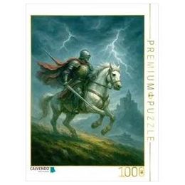 Calvendo Puzzle Heldenritt durch den Sturm - Ritter auf Pferd 1000 Teile Lege-Gr&ouml;&szlig;e 64x48cm Foto-Puzzle f&uuml;r gl&uuml;ckliche Stunden