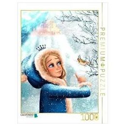 Calvendo Puzzle Prinzessin im Schnee 1000 Teile Lege-Gr&ouml;&szlig;e 64x48cm Foto-Puzzle f&uuml;r gl&uuml;ckliche Stunden