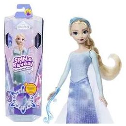 Mattel Disney Die Eisk&ouml;nigin Spin & Reveal Elsa-Modepuppe und Accessoires mit 11 &Uuml;berraschungen aus dem Disney-Film