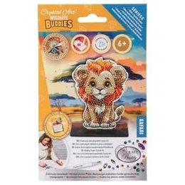 CRAFT Buddy CAFGR-31GEN040 - Crystal Art Wildlife Buddies, Safari, Lion, Serie 5, Diamond Painting