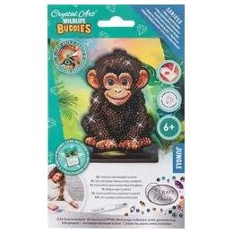 CRAFT Buddy CAFGR-31GEN042 - Crystal Art Wildlife Buddies, Jungle, Chimp, Schimpanse, Serie 5, Diamond Painting