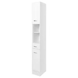 Hochschrank Welltime "Rallye", wei&szlig;, B:25cm H:190cm T:34cm, Holzwerkstoff, MDF, Schr&auml;nke, Hochschrank, Breite 25 cm, mit wechselbarem T&uuml;ranschlag