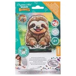 CRAFT Buddy CAFGR-31GEN044 - Crystal Art Wildlife Buddies, Jungle, Sloth, Faultier, Serie 5, Diamond Painting