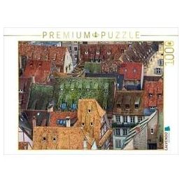 Calvendo Puzzle &Uuml;ber den D&auml;chern von Stra&szlig;burg 1000 Teile Lege-Gr&ouml;&szlig;e 64x48cm Foto-Puzzle f&uuml;r gl&uuml;ckliche Stunden