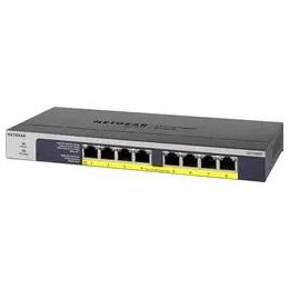 Netgear 8-Port GB Ethernet PoE+ Unmanaged Switch, l&uuml;fterlos (Metallgeh&auml;use)