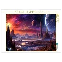 Calvendo Puzzle Science Fiction - Reise zu fremden Planeten - Andromeda 1000 Teile Lege-Gr&ouml;&szlig;e 64x48cm Foto-Puzzle f&uuml;r gl&uuml;ckliche Stunden