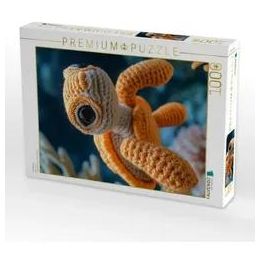 Calvendo Puzzle Schildkr&ouml;te 1000 Teile Lege-Gr&ouml;&szlig;e 64x48cm Foto-Puzzle f&uuml;r gl&uuml;ckliche Stunden