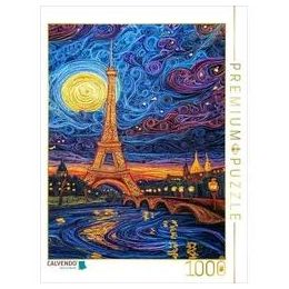 Calvendo Puzzle Eiffelturm in Paris 1000 Teile Lege-Gr&ouml;&szlig;e 64x48cm Foto-Puzzle f&uuml;r gl&uuml;ckliche Stunden