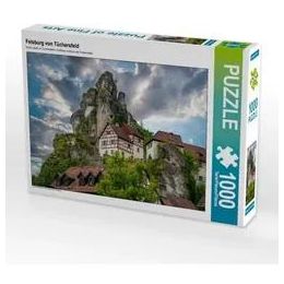 Calvendo Puzzle Felsburg, T&uuml;chersfeld 1000 Teile Lege-Gr&ouml;&szlig;e 64x48cm Foto-Puzzle f&uuml;r gl&uuml;ckliche Stunden
