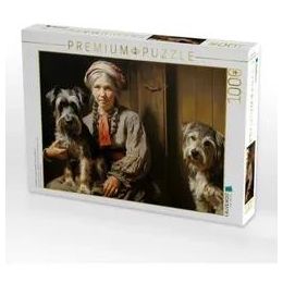 Calvendo Puzzle Ein Motiv aus dem Kalender "Dame mit Hund" 1000 Teile Lege-Gr&ouml;&szlig;e 64x48cm Foto-Puzzle f&uuml;r gl&uuml;ckliche Stunden