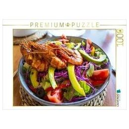 Calvendo Puzzle Frische Sri Lanka Bowl mit gegrillten Garnelen - Tropisches Food Art Design 1000 Teile Lege-Gr&ouml;&szlig;e 64x48cm Foto-Puzzle f&uuml;r gl&uuml;ckliche