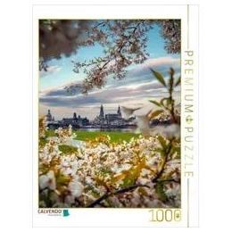 Calvendo Puzzle Dresden im Fr&uuml;hling 1000 Teile Lege-Gr&ouml;&szlig;e 64x48cm Foto-Puzzle f&uuml;r gl&uuml;ckliche Stunden