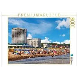 Calvendo Puzzle Am Warnem&uuml;nder Strand 1000 Teile Lege-Gr&ouml;&szlig;e 64x48cm Foto-Puzzle f&uuml;r gl&uuml;ckliche Stunden