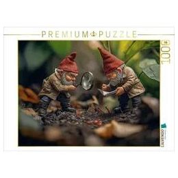 Calvendo Puzzle Die Detektiv-Gartenzwerge auf Spurensuche 1000 Teile Lege-Gr&ouml;&szlig;e 64x48cm Foto-Puzzle f&uuml;r gl&uuml;ckliche Stunden