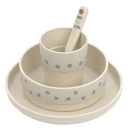 L&auml;ssig Dish Set PP/Cellulose Happy Rascals Smile sky blue