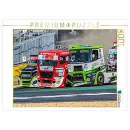 Calvendo Puzzle Kampflinie in der ersten Kurve 1000 Teile Lege-Gr&ouml;&szlig;e 64x48cm Foto-Puzzle f&uuml;r gl&uuml;ckliche Stunden