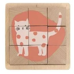 L&auml;ssig Cube Puzzle Wood Little Mateys