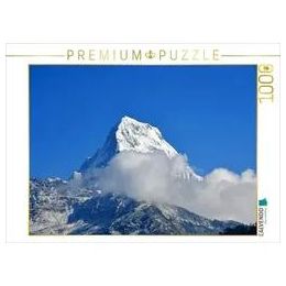 Calvendo Puzzle Der Annapurna South (7219 m) vom Himalayadorf Ghorepani (2870 m) 1000 Teile Lege-Gr&ouml;&szlig;e 64x48cm Foto-Puzzle f&uuml;r gl&uuml;ckliche Stunden