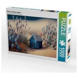 Calvendo Puzzle Haus zur blauen Lagune 1000 Teile Lege-Gr&ouml;&szlig;e 64x48cm Foto-Puzzle f&uuml;r gl&uuml;ckliche Stunden