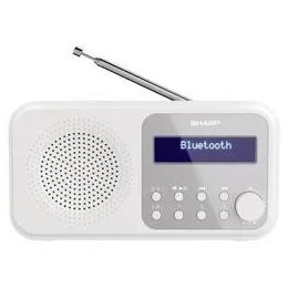 Sharp DR-P420 Tischradio DAB+, DAB, FM Bluetooth&reg;, USB Wei&szlig;
