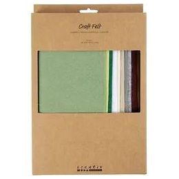 Creativ Company Bastelfilz, A4, Blatt 210x297 mm, Dicke 2 mm, Natur, 10 Stk