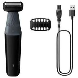 Philips BG3017/01 K&ouml;rperhaartrimmer abwaschbar, USB-Ladefunktion Schwarz
