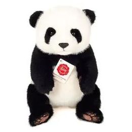 HERMANN TEDDY ORIGINAL Teddy Hermann 92447 - Panda sitzend, Pl&uuml;sch, 28 cm