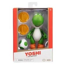 Jakks Pacific Nintendo Super Mario Figur Yoshi w/ Egg in Sammlerbox, 10 cm