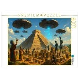 Calvendo Puzzle Teotihuac&aacute;n - G&ouml;tterdrohnen am Werk 1000 Teile Lege-Gr&ouml;&szlig;e 64x48cm Foto-Puzzle f&uuml;r gl&uuml;ckliche Stunden