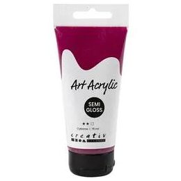 Creativ Company Acrylfarbe, Mattgl&auml;nzend, Transparent, Zyklam, 75 ml/ 1 Fl.
