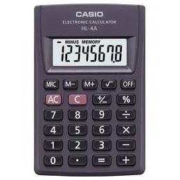 Casio HL-4A Taschenrechner Anthrazit Display (Stellen): 8 batteriebetrieben (B x H x T) 56 x 9 x 87 mm