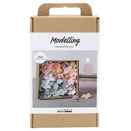 Creativ Company DIY Kreativ Set Modellieren, Blumen, Pastellfarben