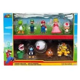 Nintendo Super Mario Figuren 10er Set Freunde und Feinde, 6,5 cm