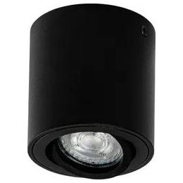 OSRAM HOMELIGHTING Spot Surface Round GU10 Black 4099854445965 LED-Au&szlig;enwandleuchte GU10 Schwarz