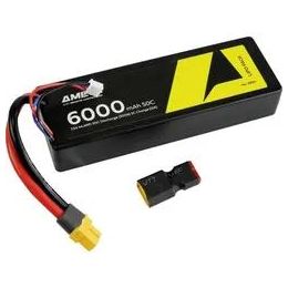 Amewi Modellbau-Akkupack (LiPo) 7.4V 6000 mAh Zellen-Zahl: 2 Hardcase XT60