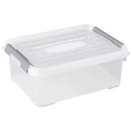 curver 243946 Aufbewahrungsbox HANDY stapelbar (L x B x H) 400 x 290 x 150 mm Transparent, Silber 1 St.