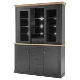 Buffet OTTO HOME "WESTMINSTER TOPSELLER", grau (dunkelgrau, wotan eiche), B:153cm H:205cm T:40cm, Schr&auml;nke, Buffet, im angesagten Landhaus-Look