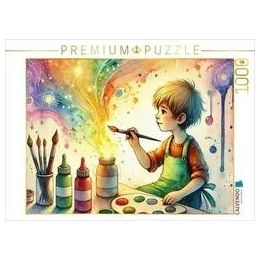 Calvendo Puzzle Ein Jahr mit deinem inneren Kind - HD-Leinwand & Puzzle "Kreativit&auml;t" 1000 Teile Lege-Gr&ouml;&szlig;e 64x48cm Foto-Puzzle f&uuml;r gl&uuml;ckliche Stunden