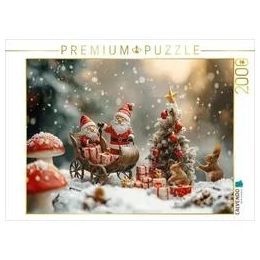 Calvendo Puzzle Weihnachtszauber mit den Gartenzwergen 2000 Teile Lege-Gr&ouml;&szlig;e 90x67cm Foto-Puzzle f&uuml;r gl&uuml;ckliche Stunden