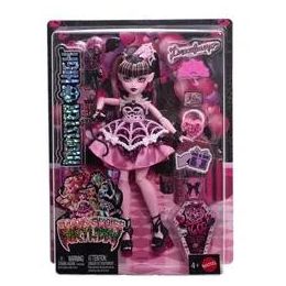 MONSTER HIGH Scary Sweet Birthday Draculaura-Puppe im Partykleid mit Ballon und Geschenk